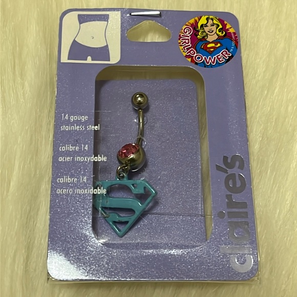 Claire’s | Jewelry | Superman Belly Button Pierce Charm | Poshmark